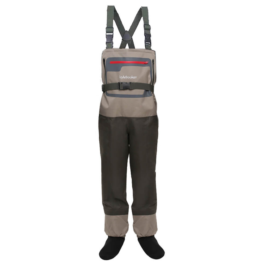 Kylebooker Waterproof Breathable Stockingfoot Chest Waders Featuring P